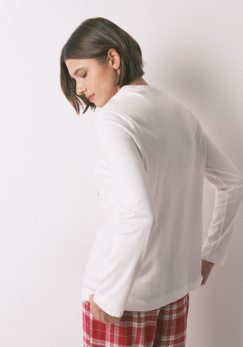 WomenSecret Camiseta manga larga navidad