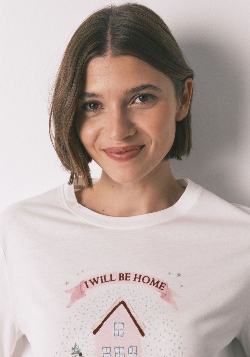 WomenSecret Camiseta manga larga navidad